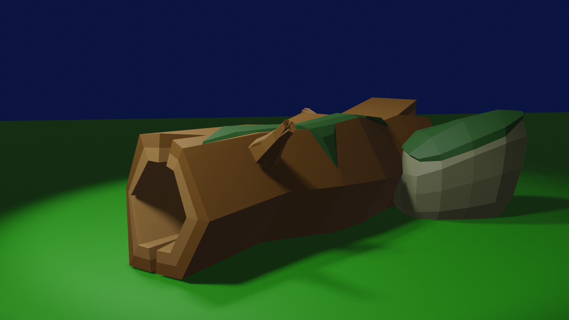ArtStation - Low Poly Log