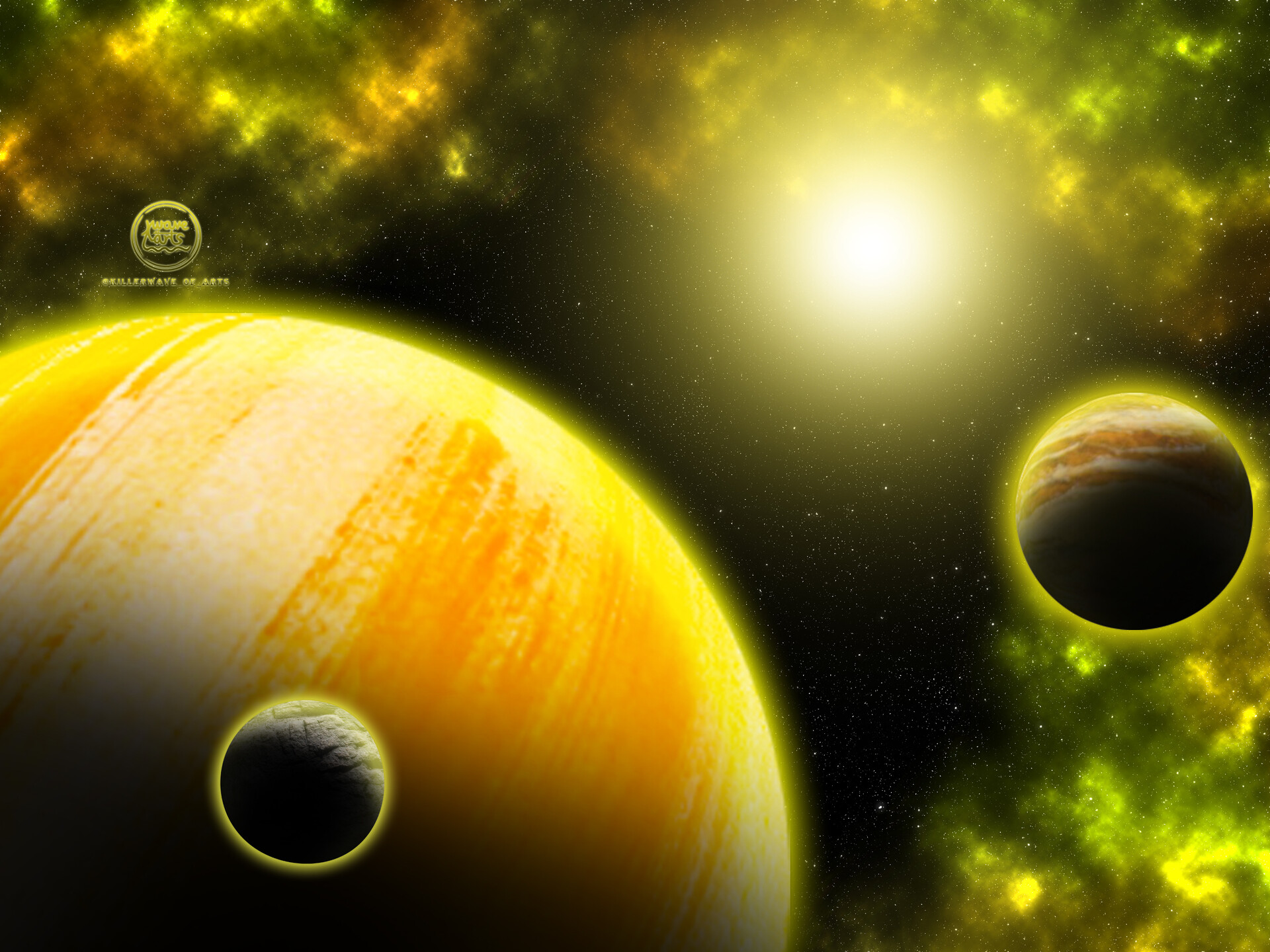 ArtStation - Golden Planets