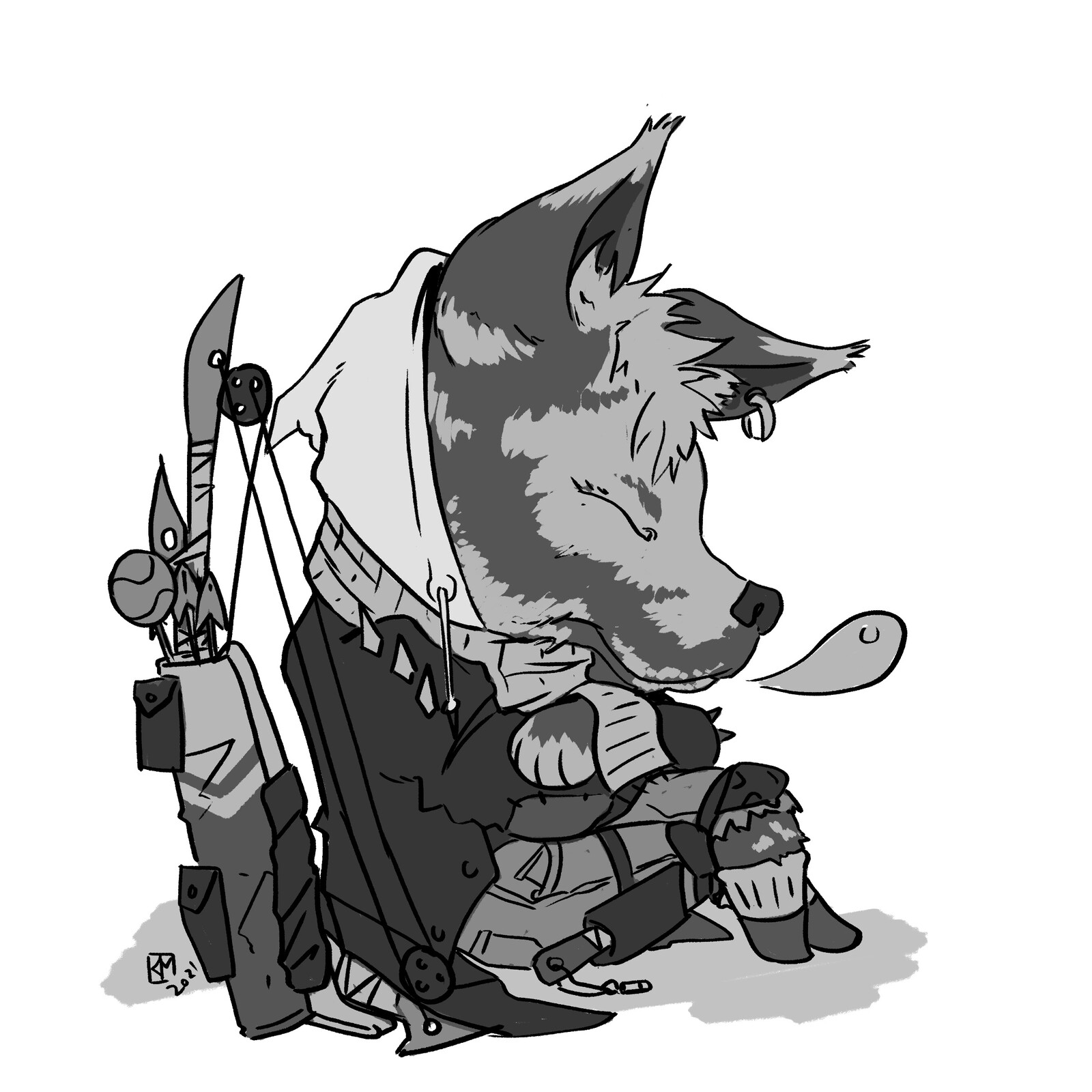 Kevin - October Inks 7 : WereArcher