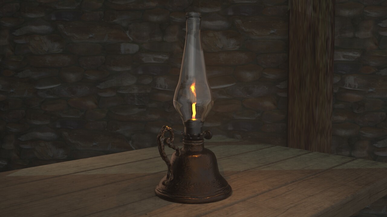 Aleksandra Miteva - 3D Animation of Lantern Flame