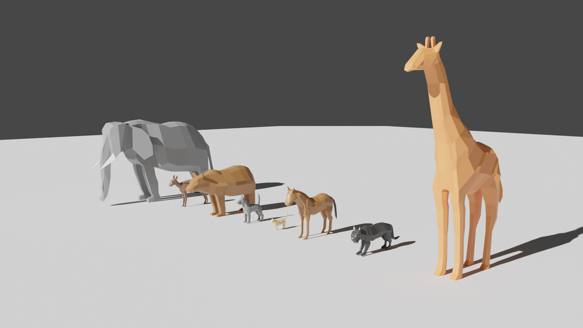 ArtStation - Low Poly Animals