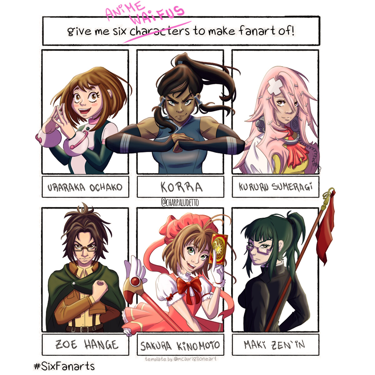 ArtStation - Six waifus