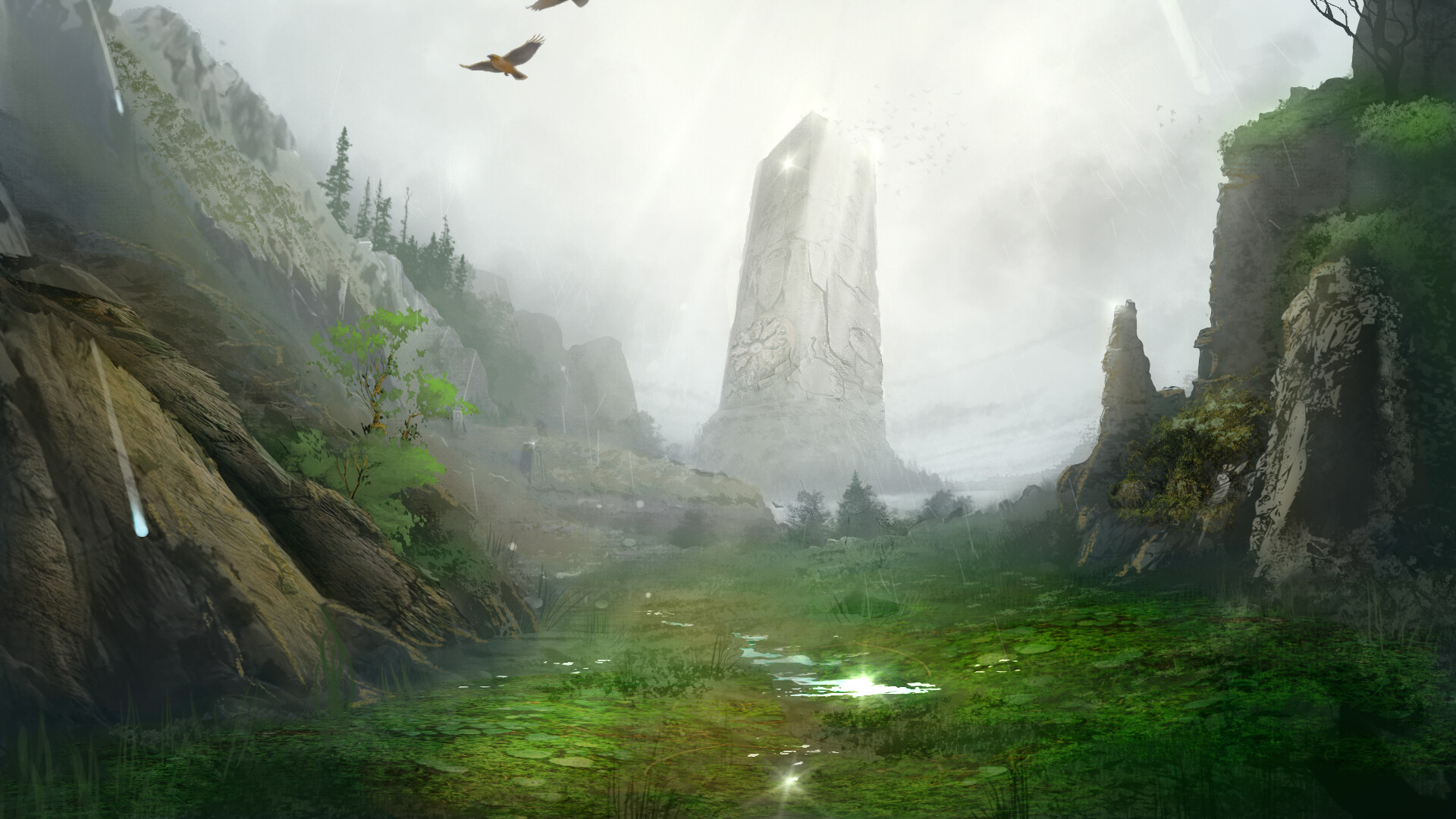 ArtStation - Grasslands Tombstone