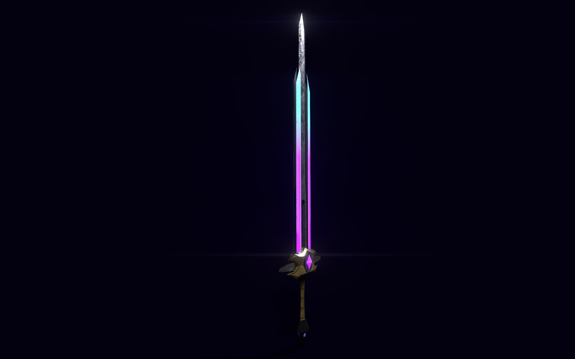 ArtStation - Dark Star - Low Poly Alien Greatsword