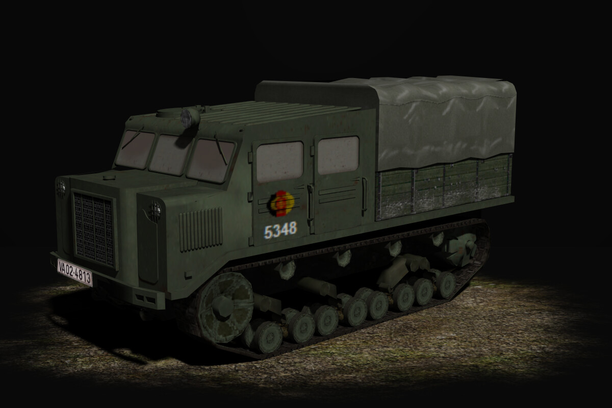 ArtStation - AT-S Artillery traction (NVA 60/70s)