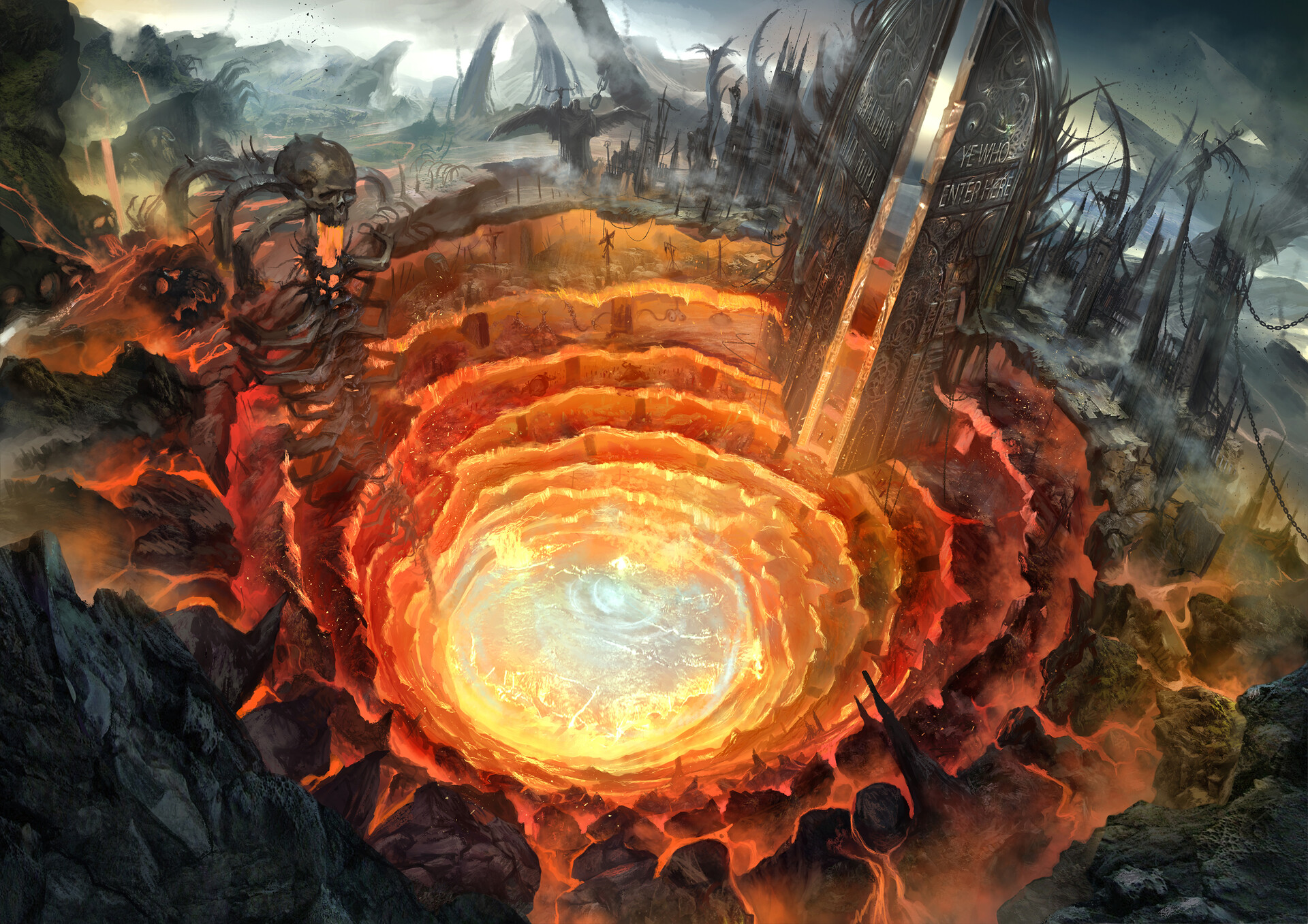 ArtStation - Exorcised Gods Artwork - Hell awaits ( Dante´s Inferno)