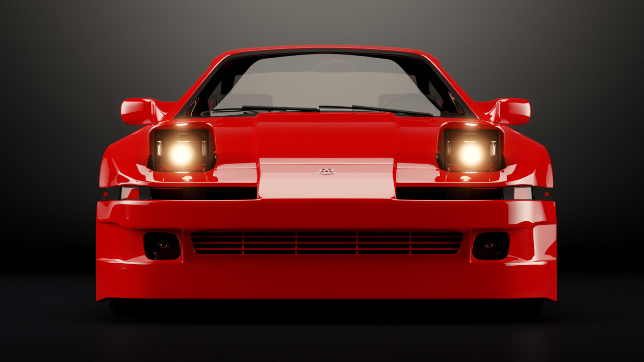 ArtStation - Studio Car Rendering - Toyota Supra 1988