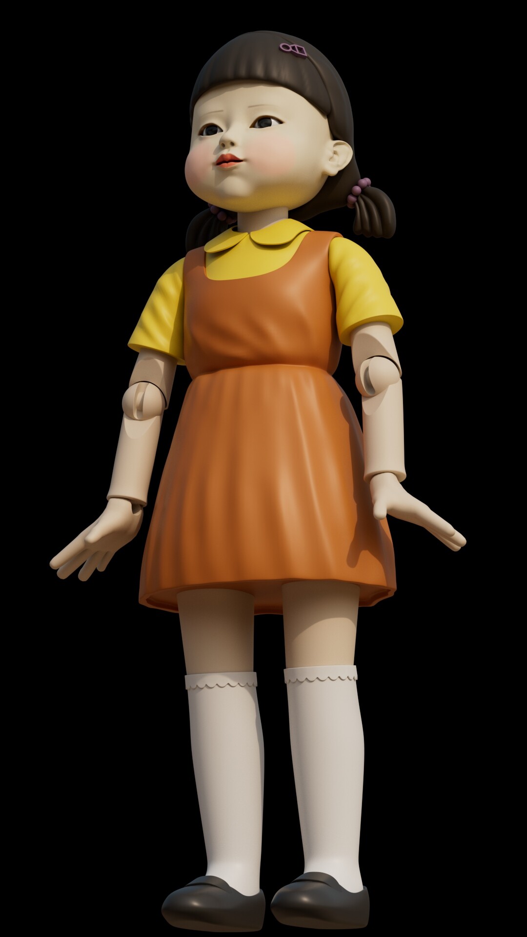 Wan gu Lee - Squid Game Killer Doll 오징어 게임 Red Light, Green Light - Fan Art