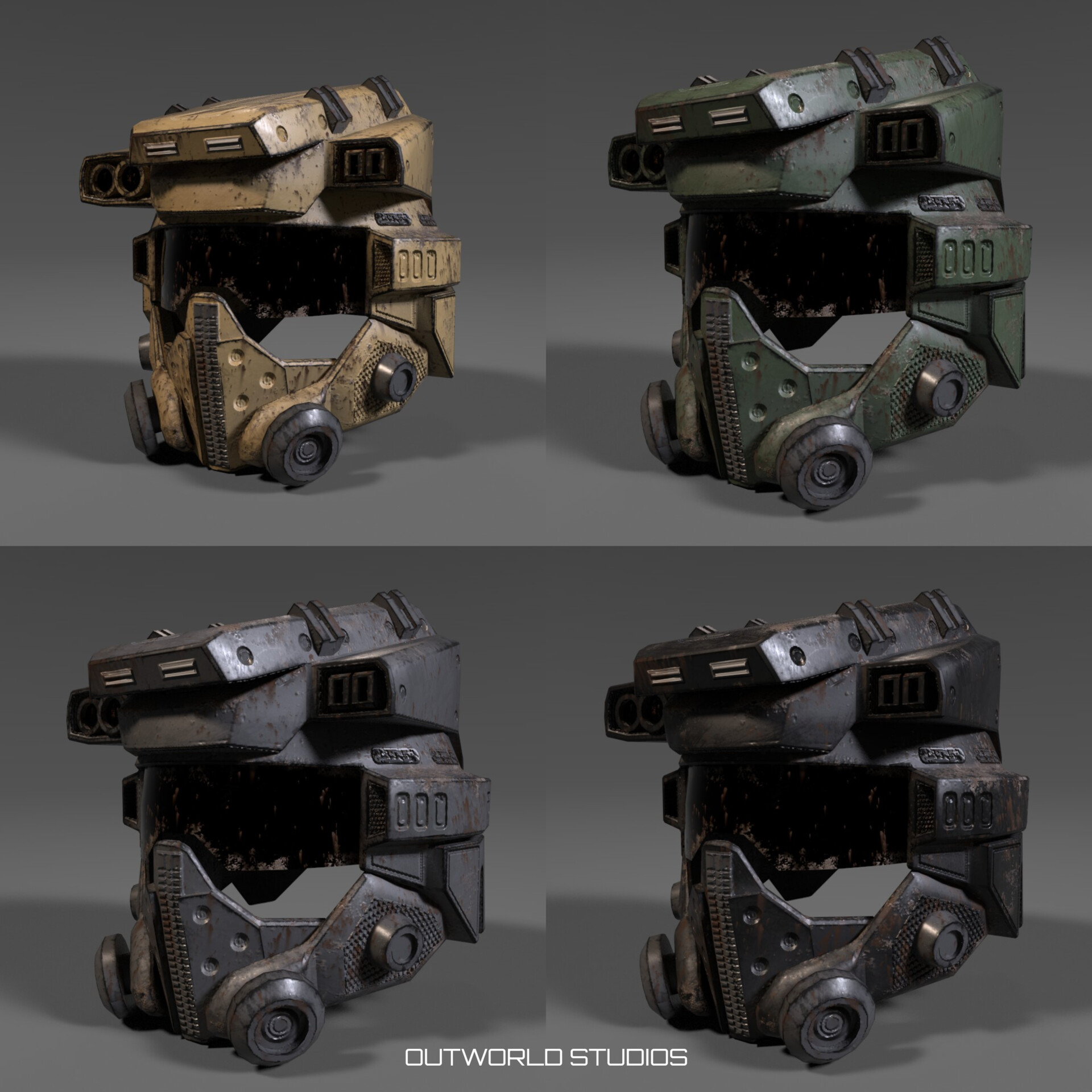 ArtStation - Scion Conflict: Watchdog Helmet Retextures