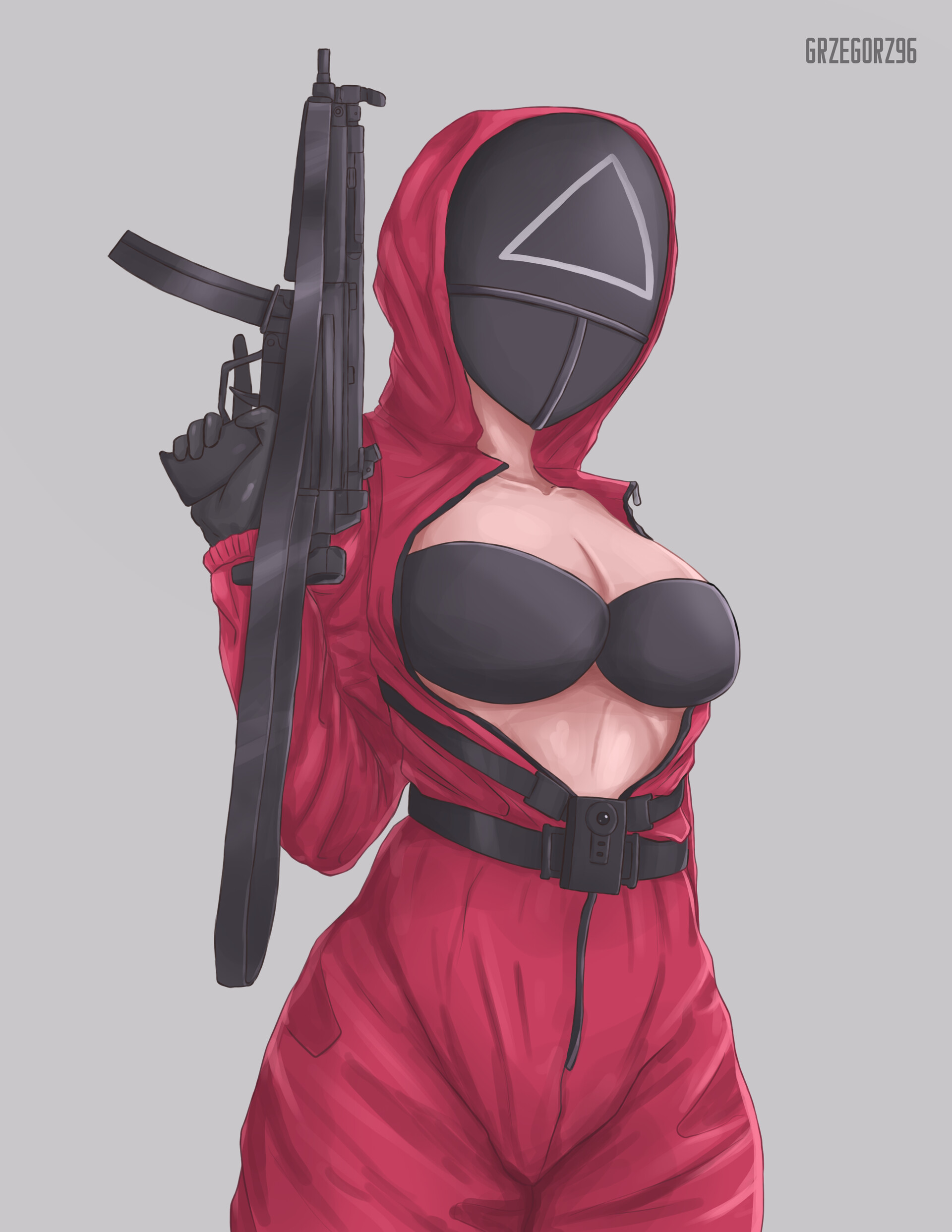 Artstation Triangle Squid Game Fan Art