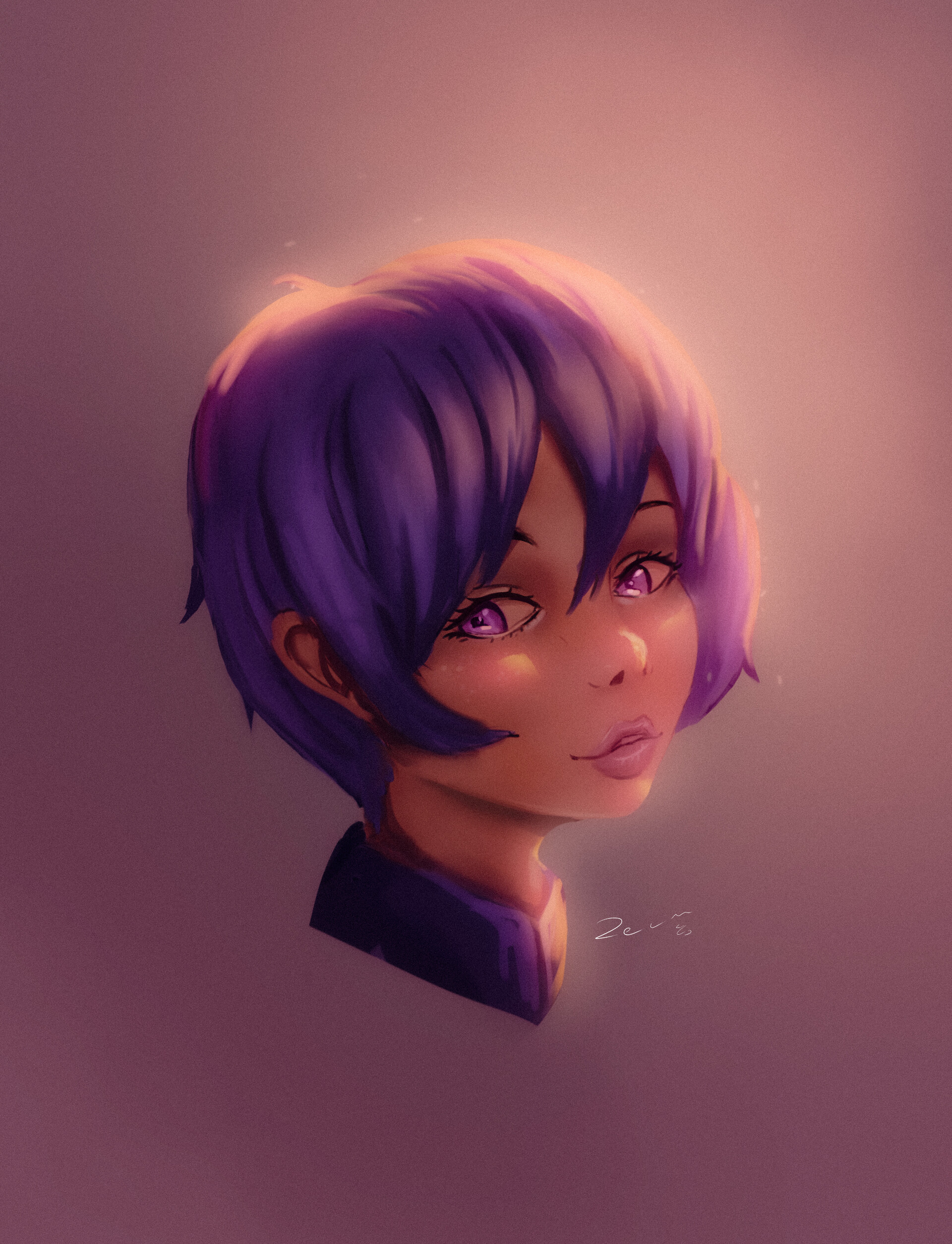 ArtStation - Cute Girl Portrait 💫