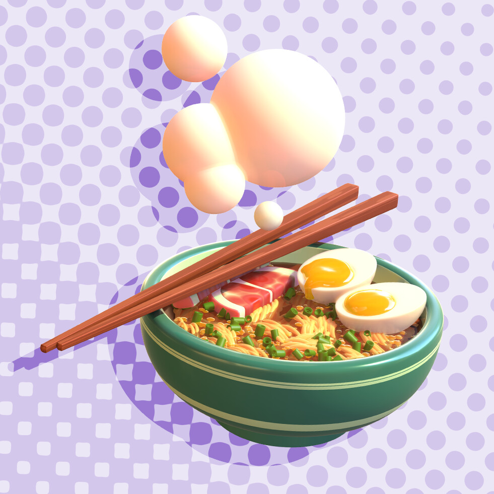 ArtStation - Cute foods