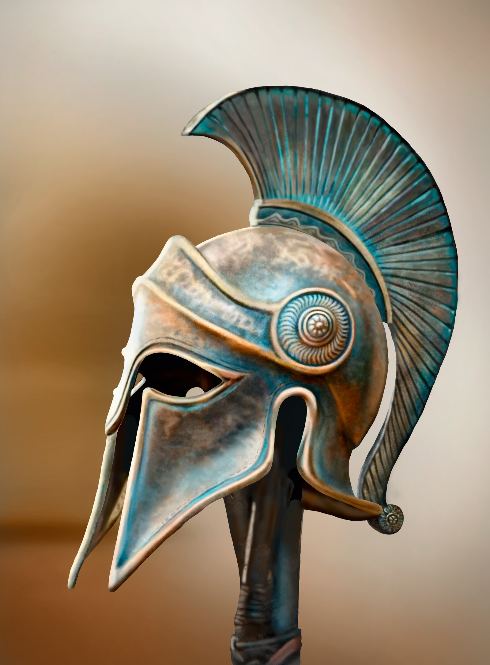 ArtStation - Warrior's helmet