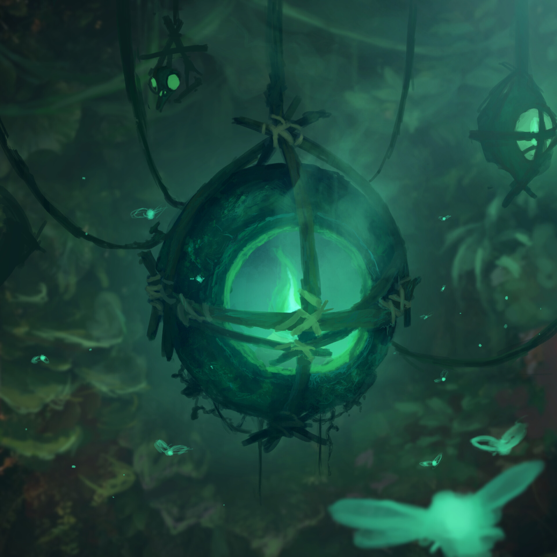ArtStation - Jungle lamp