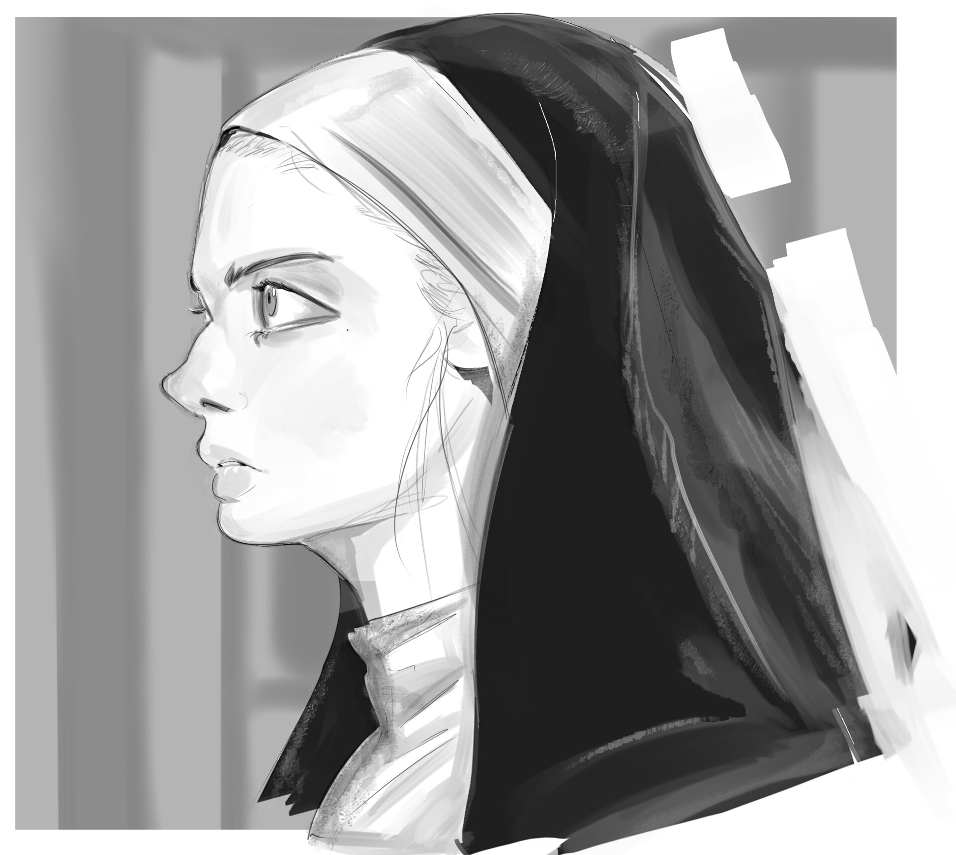 ArtStation - Nun Study