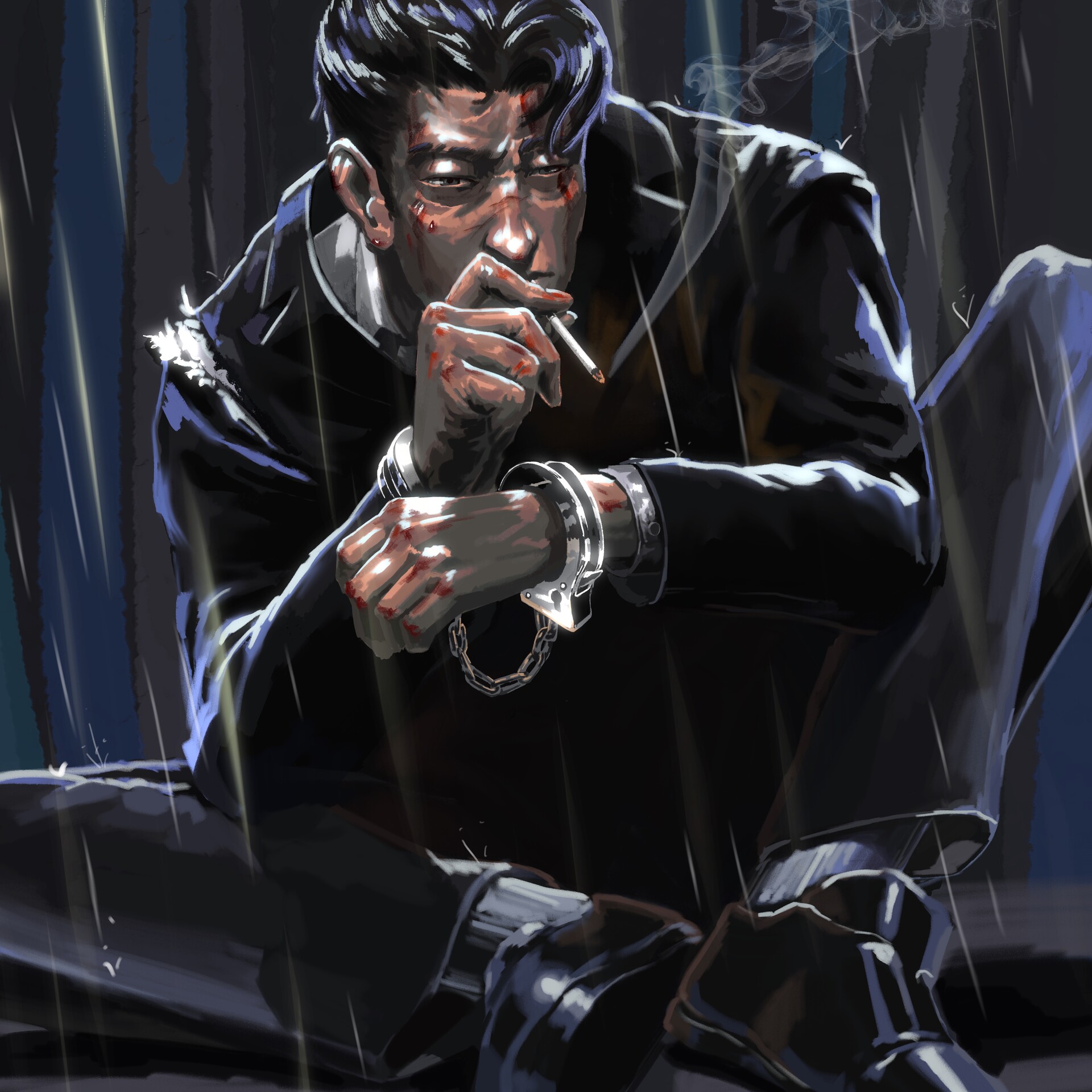 ArtStation - Handcuffed man