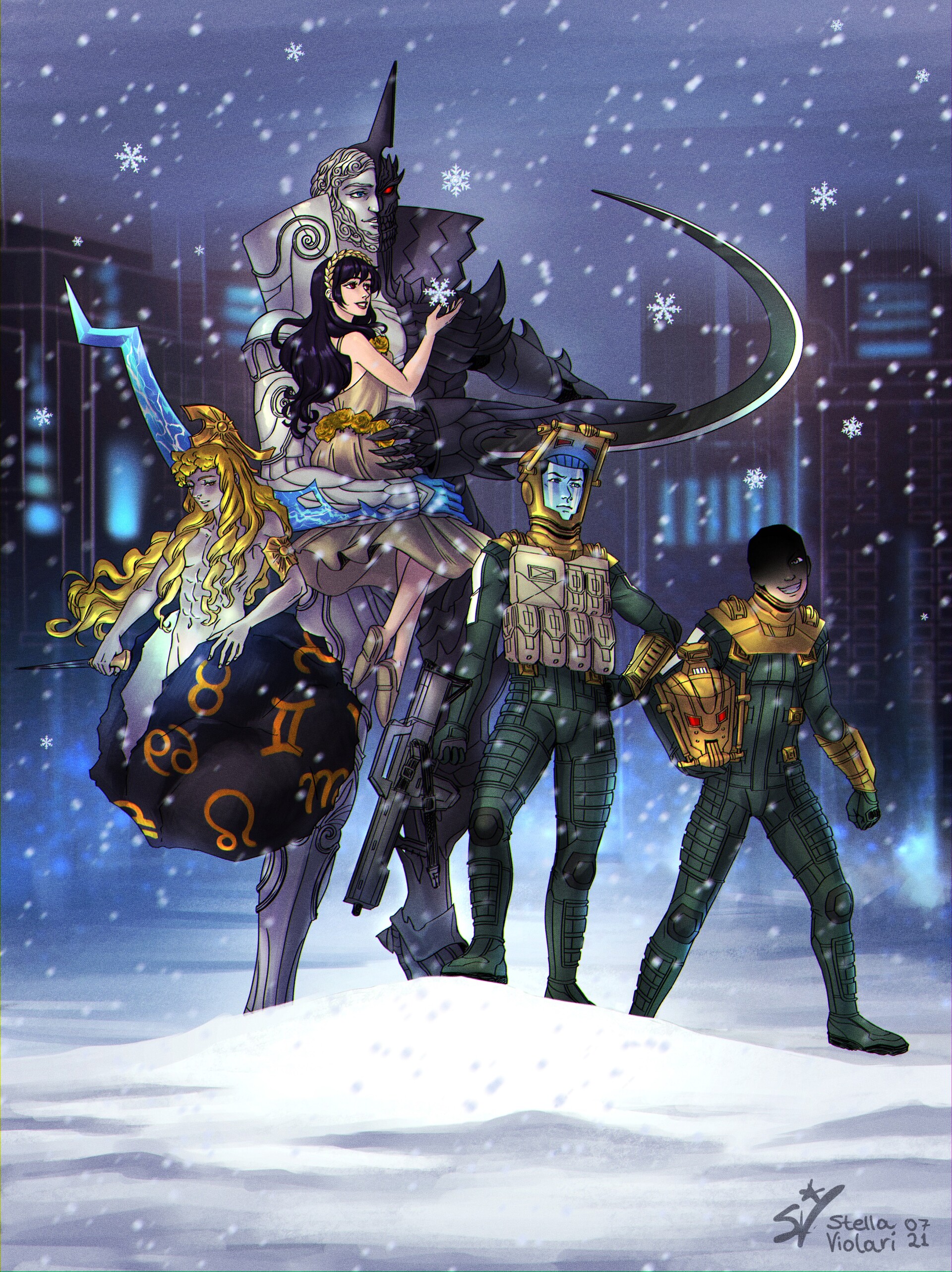 ArtStation - Strange Journey Illustration