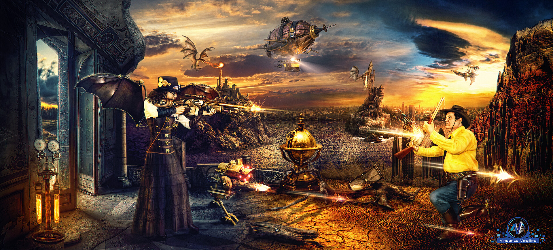 ArtStation - Western Steampunk - Photomanipulation