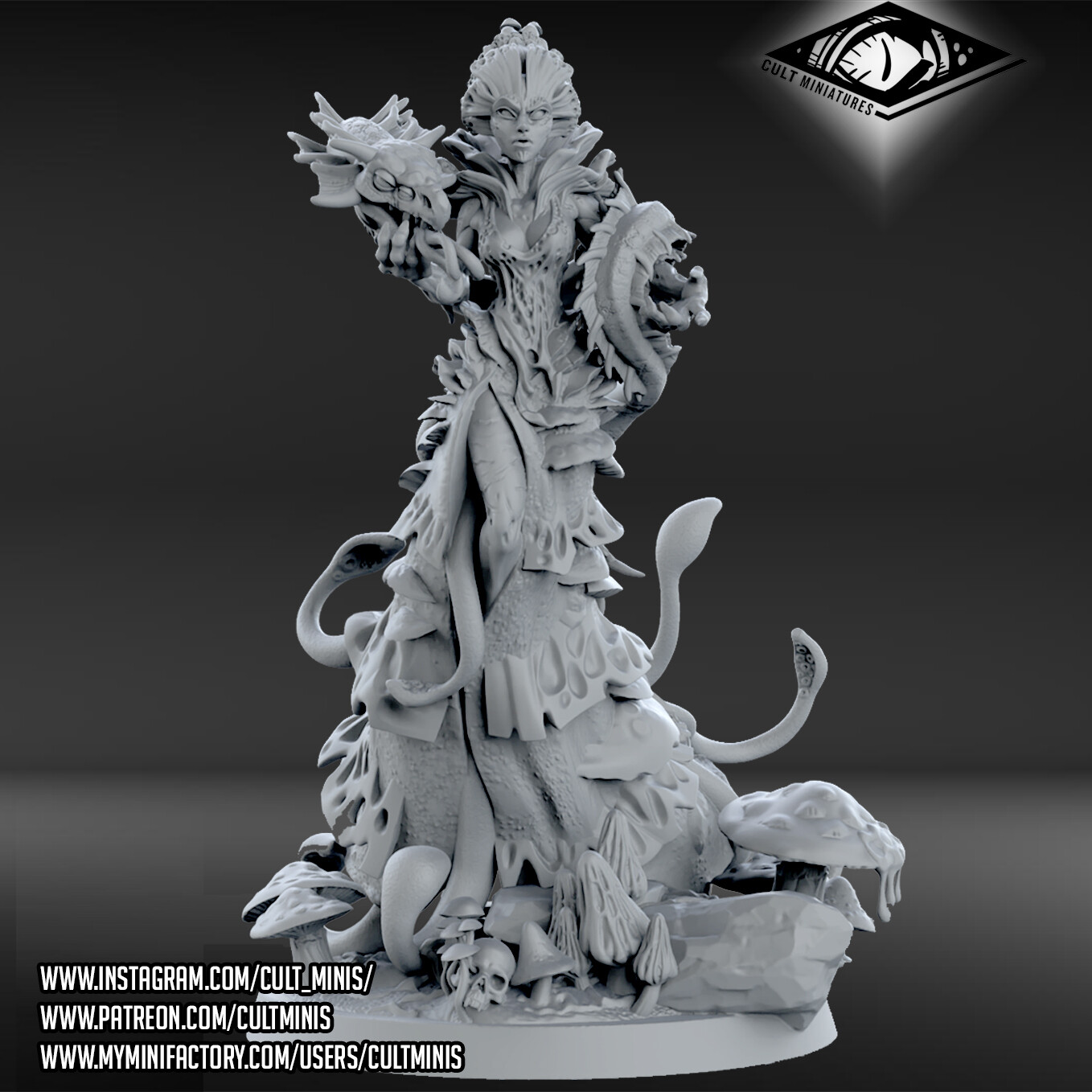 ArtStation - Fungus Queen Miniature