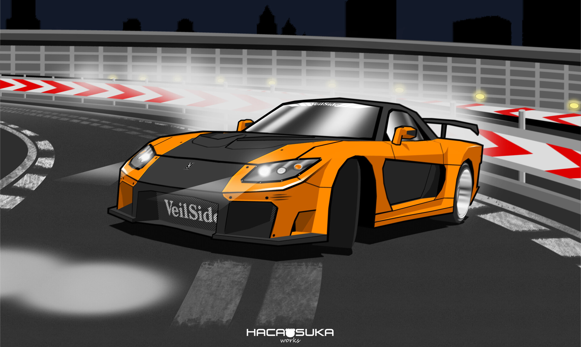 ArtStation - Veilside Rx7 Tokyo Drift