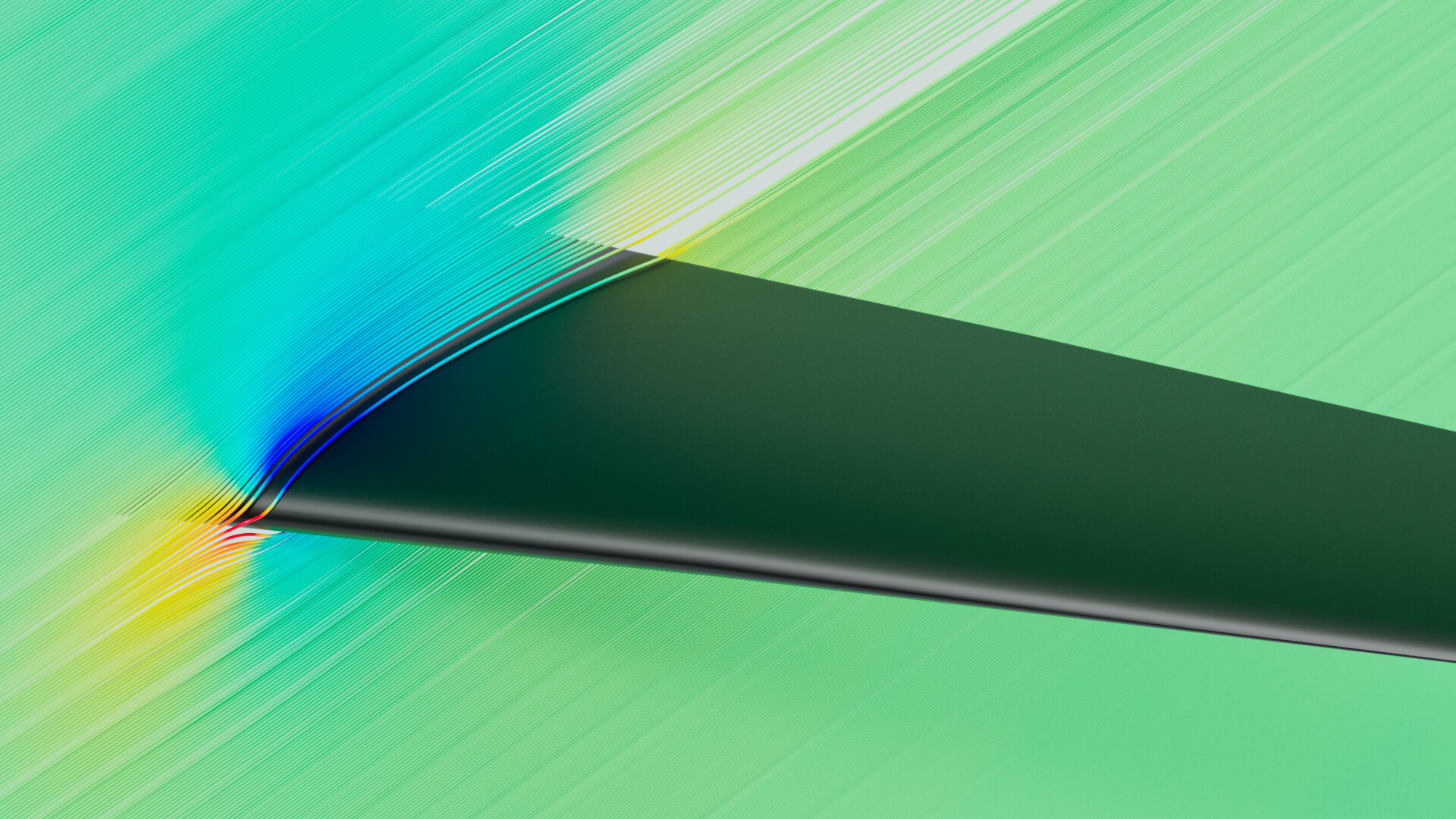 ArtStation - Airflow around an aircraft wing