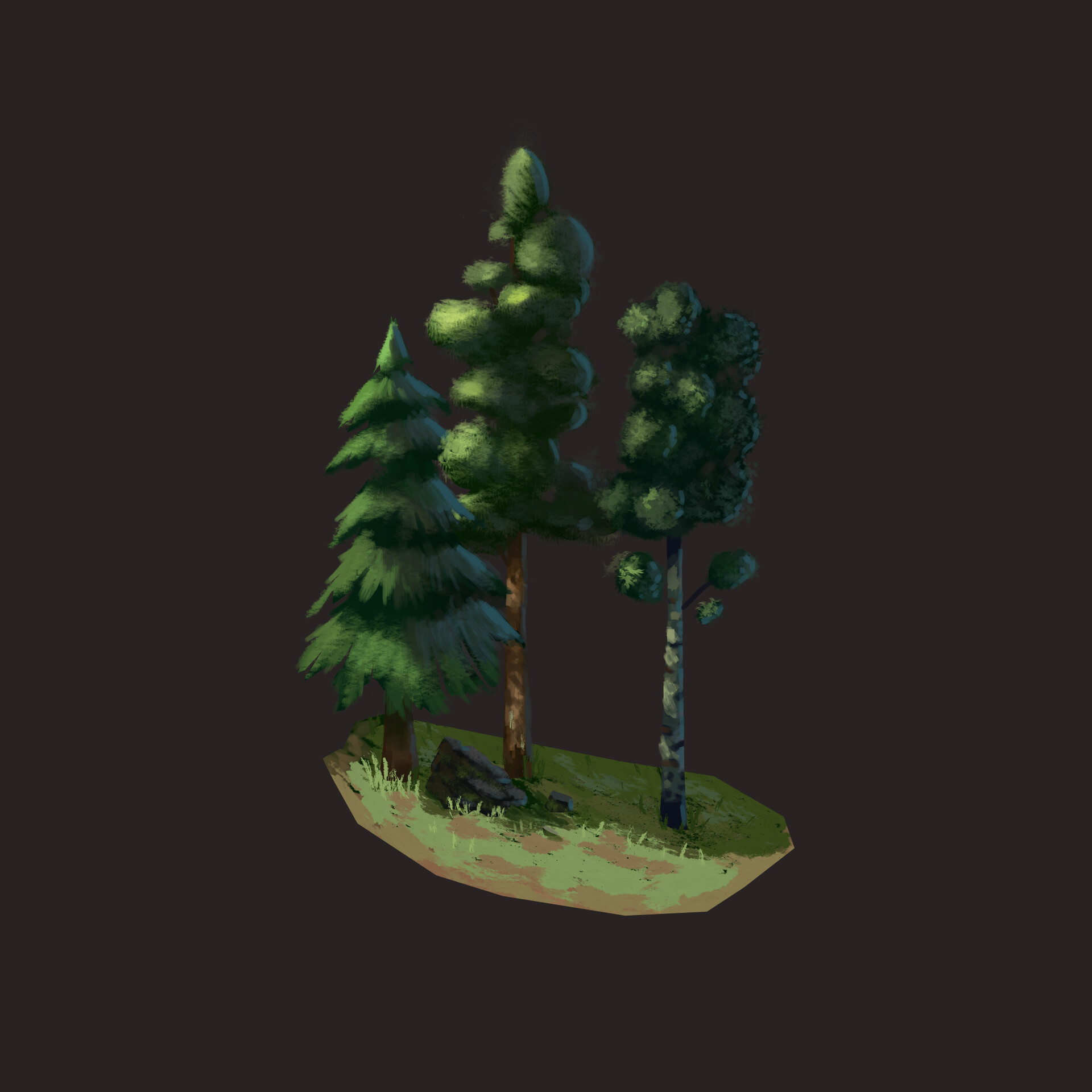 ArtStation - Flora concept for a mobile game