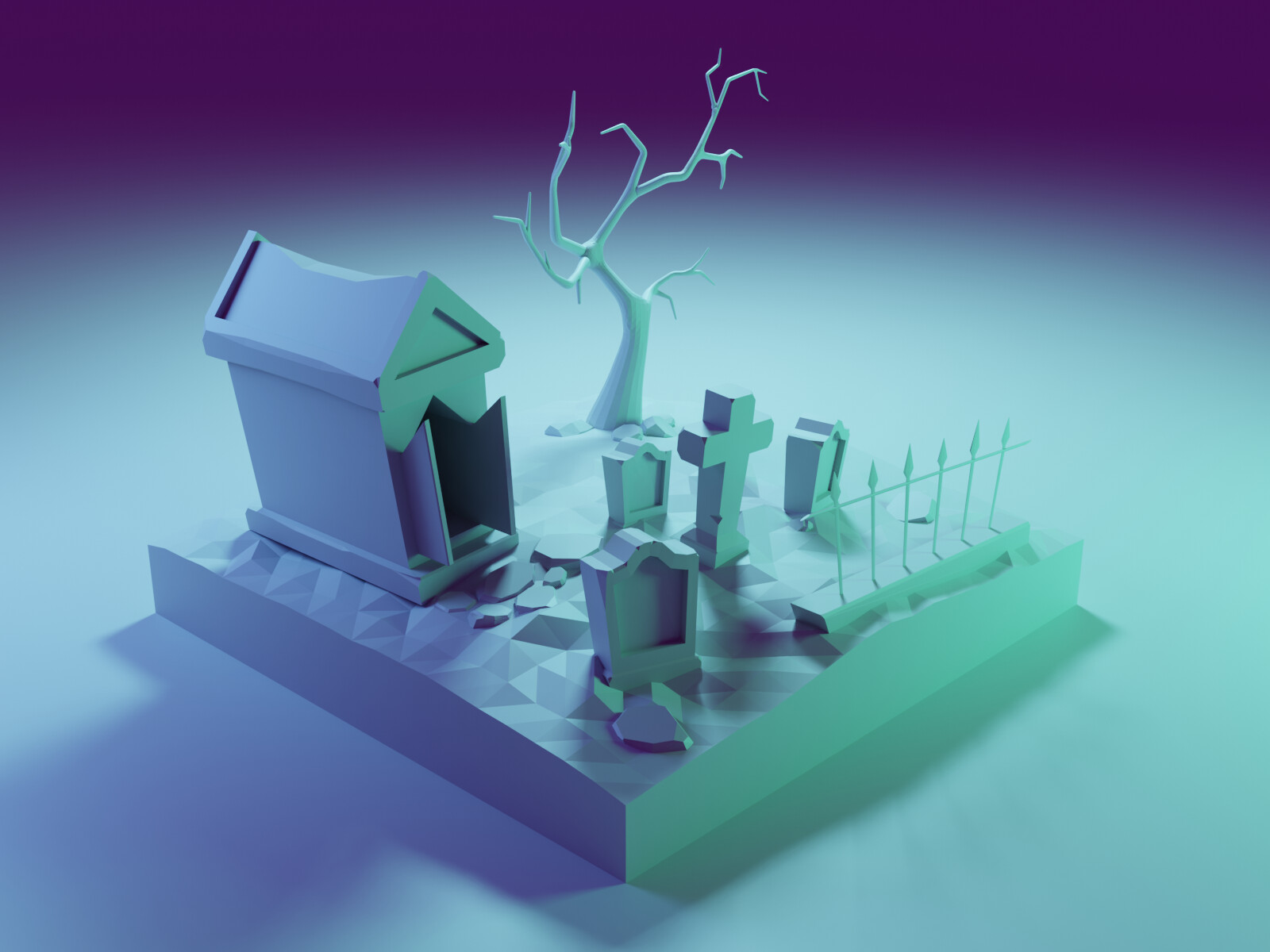 Aditya Iyer - Low Poly Graveyard