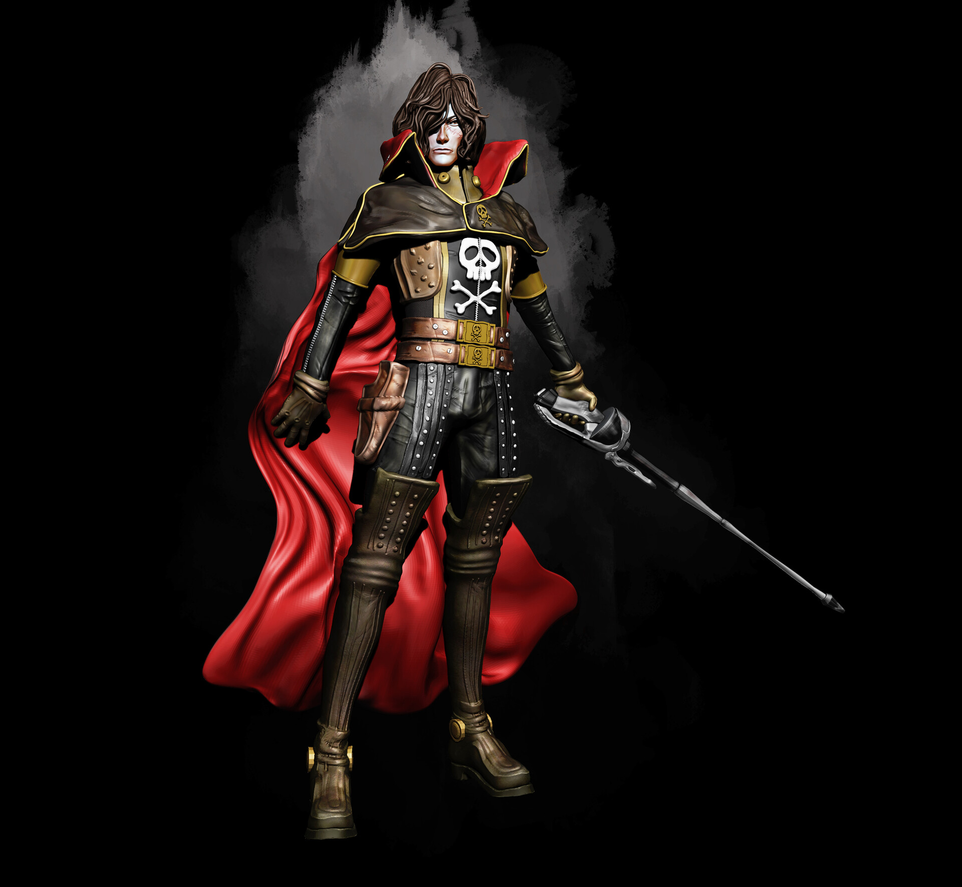 ArtStation - Captain Harlock rendering