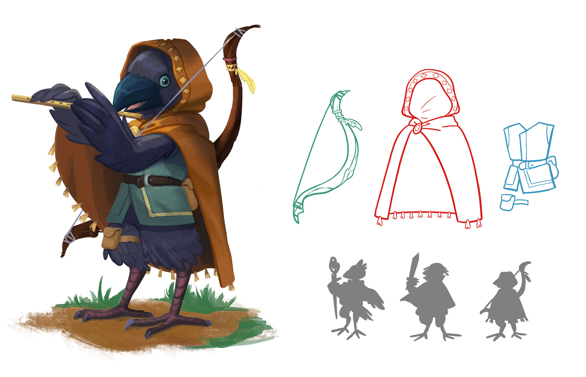 ArtStation - D&D Kenku Ranger