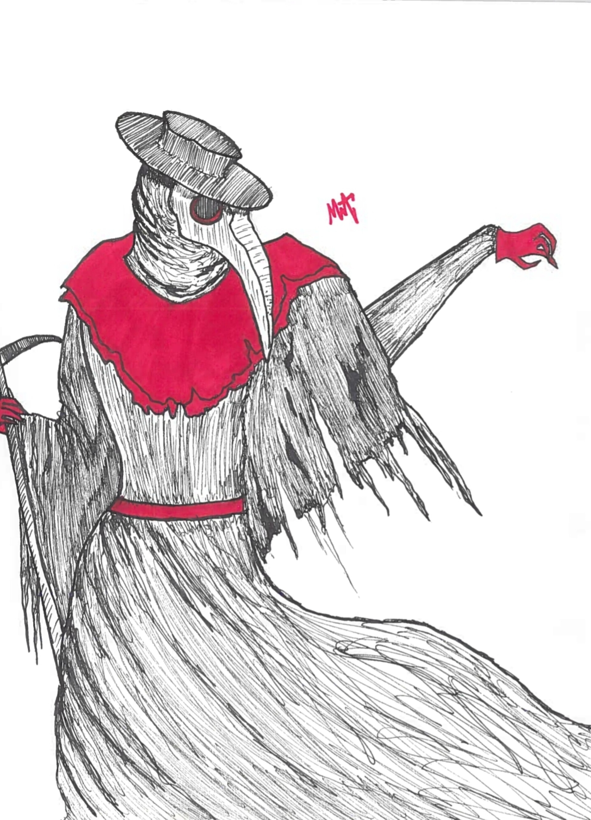 ArtStation - Plague Doctor - Simple Illustration 8x10