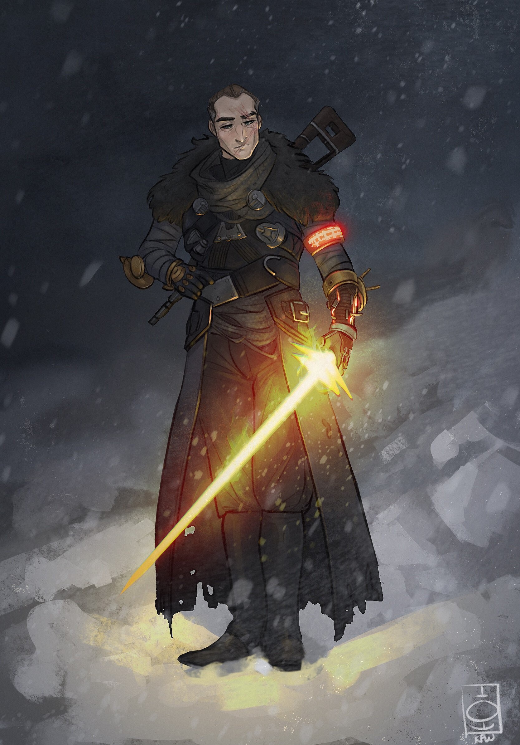 ArtStation - Warlock on Felwinter Peak