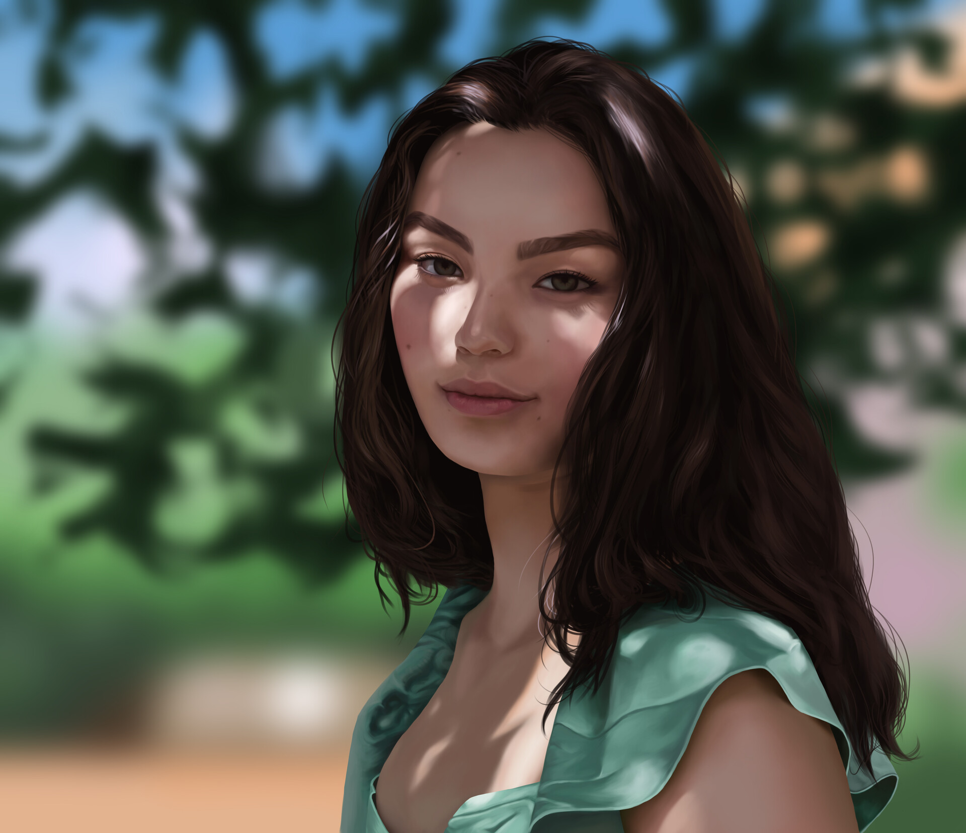 ArtStation - Digital portrait, lighting practise