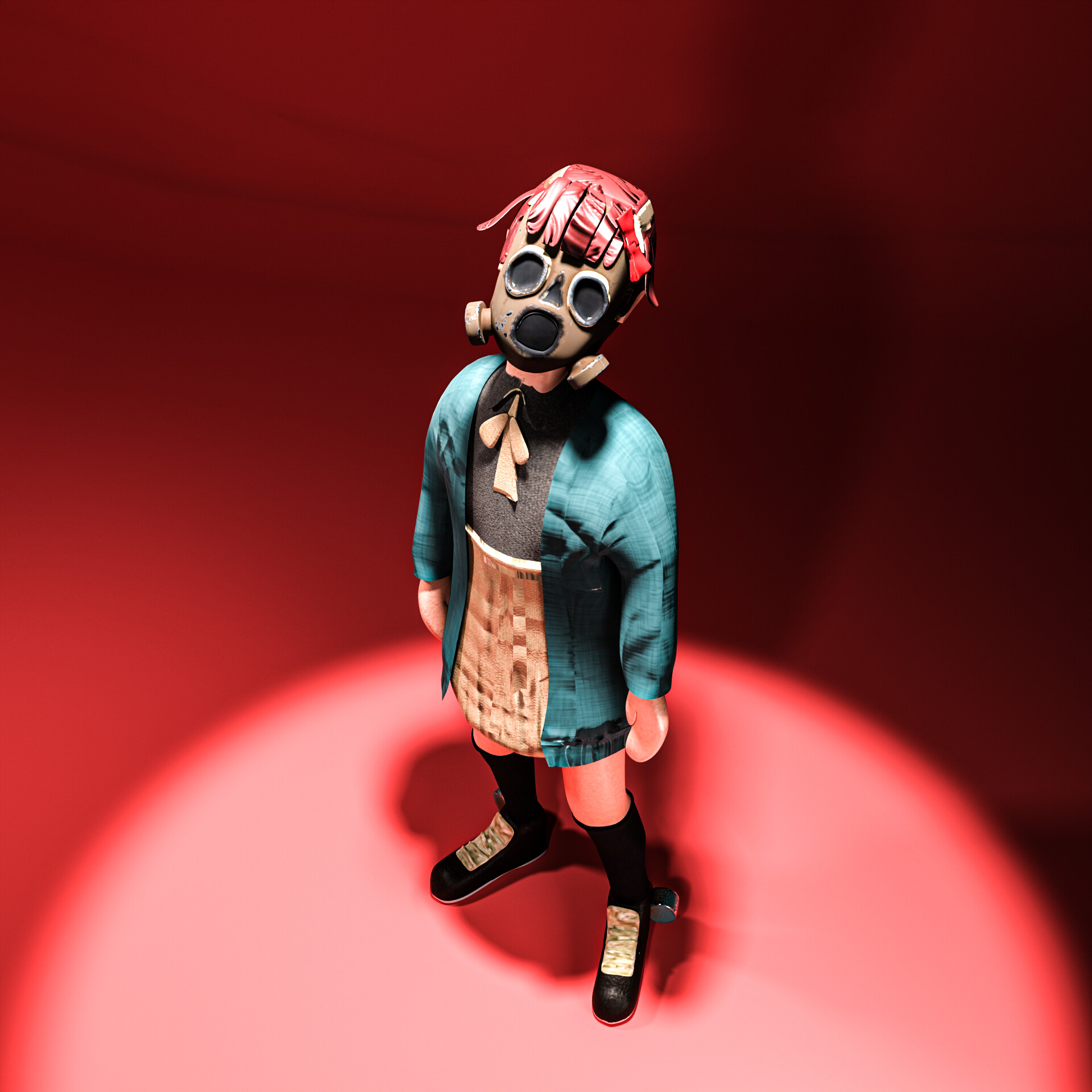 ArtStation - Gas Mask Girl