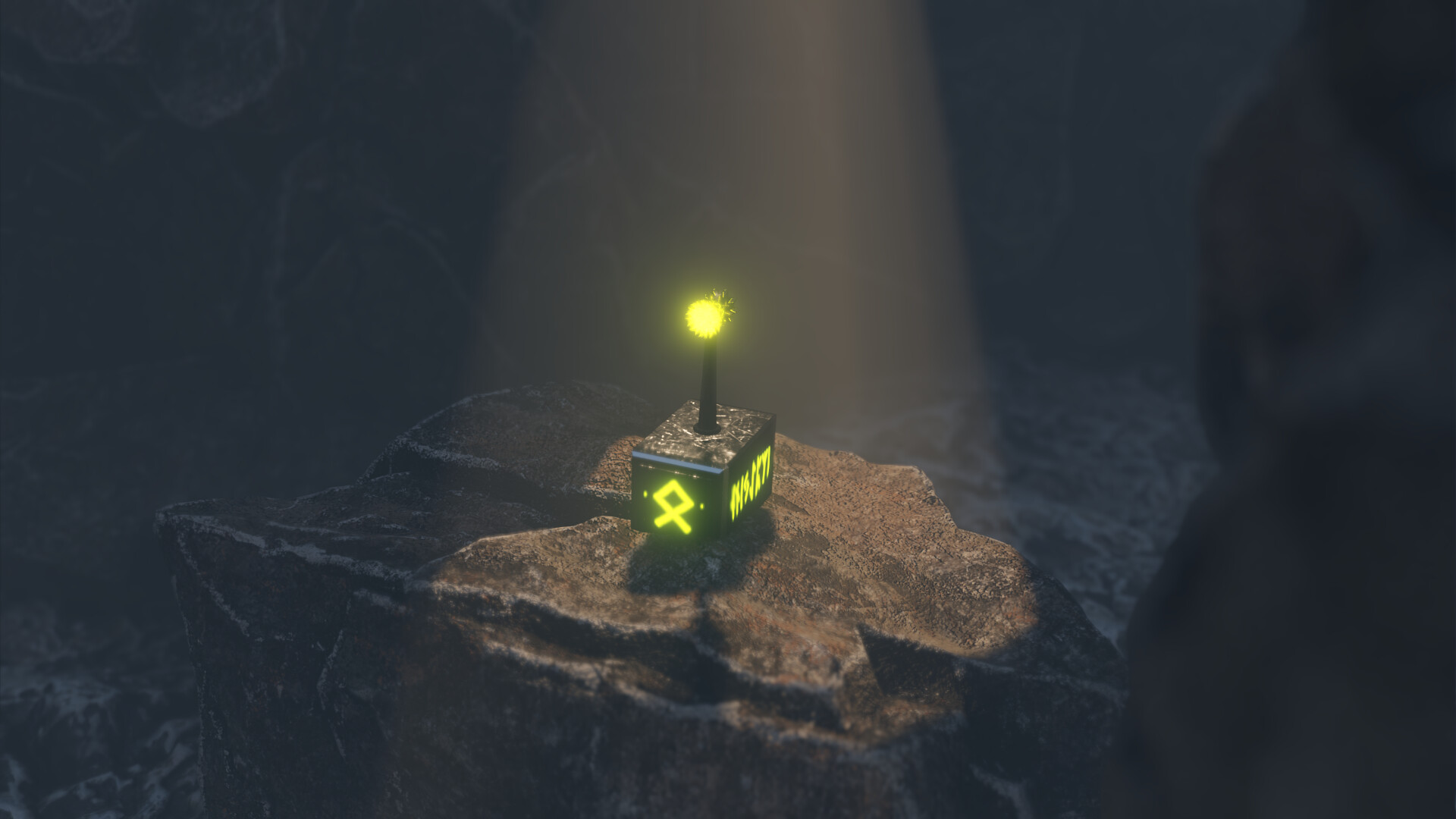 ArtStation - The Resting Runic Hammer