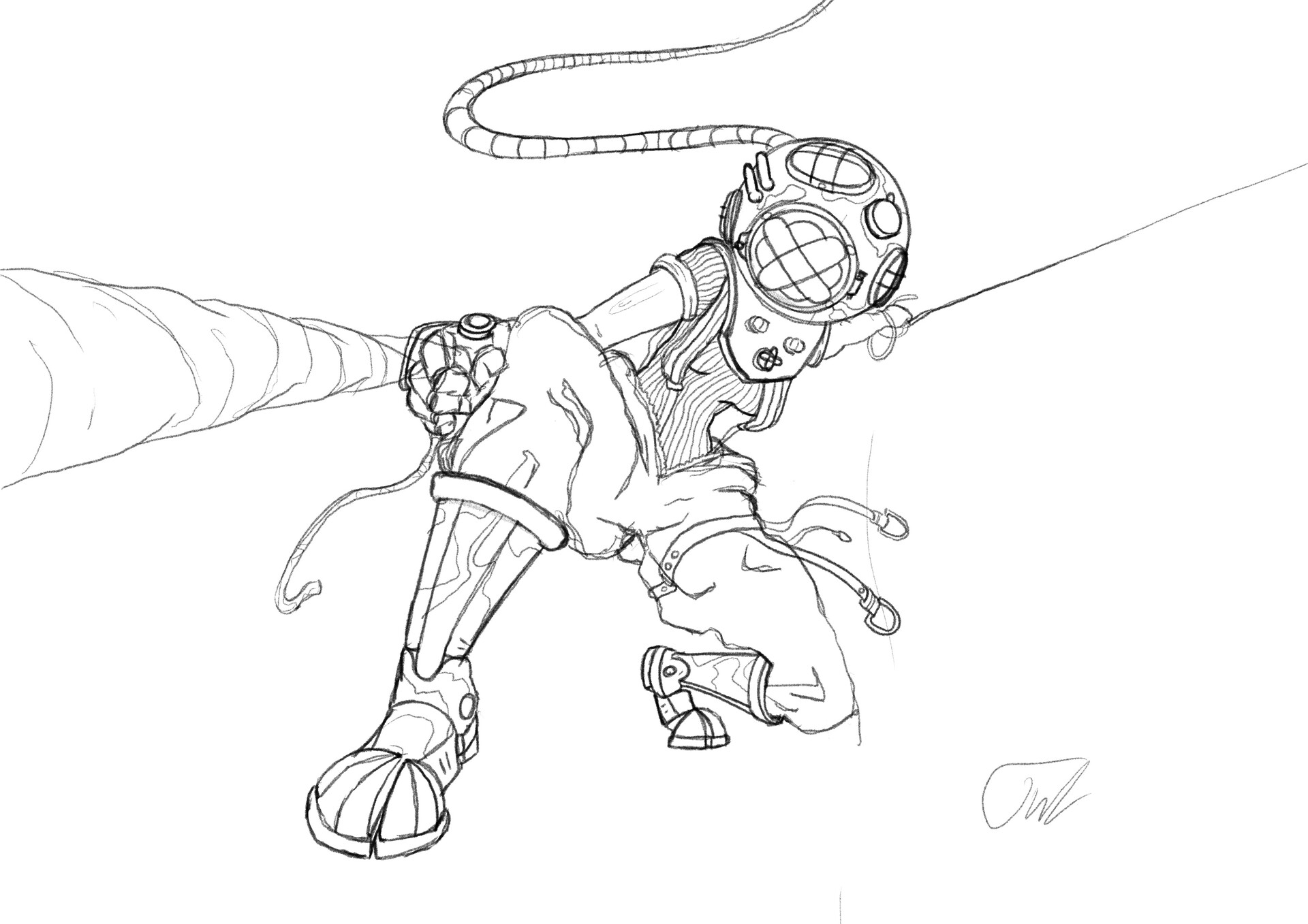 ArtStation - Deep sea diver