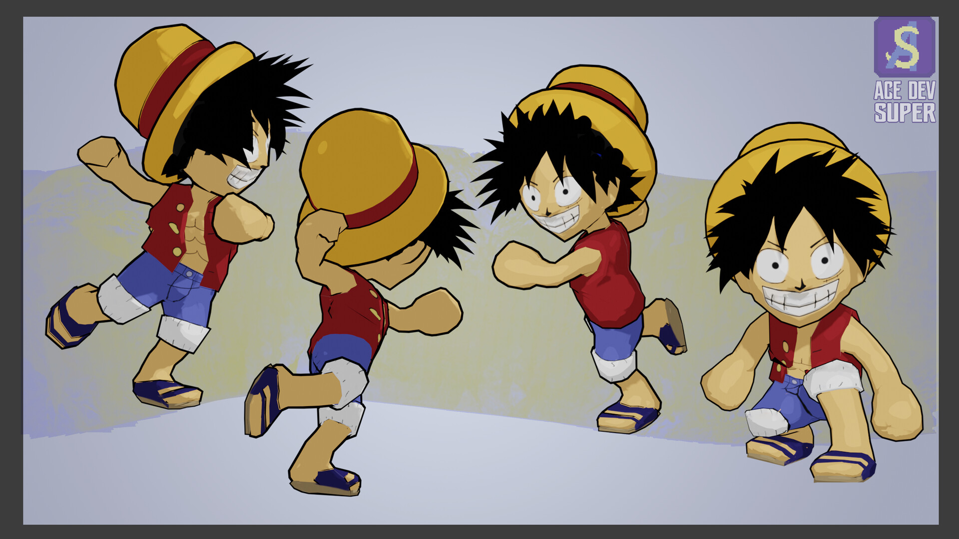ArtStation - Luffy 3D Model