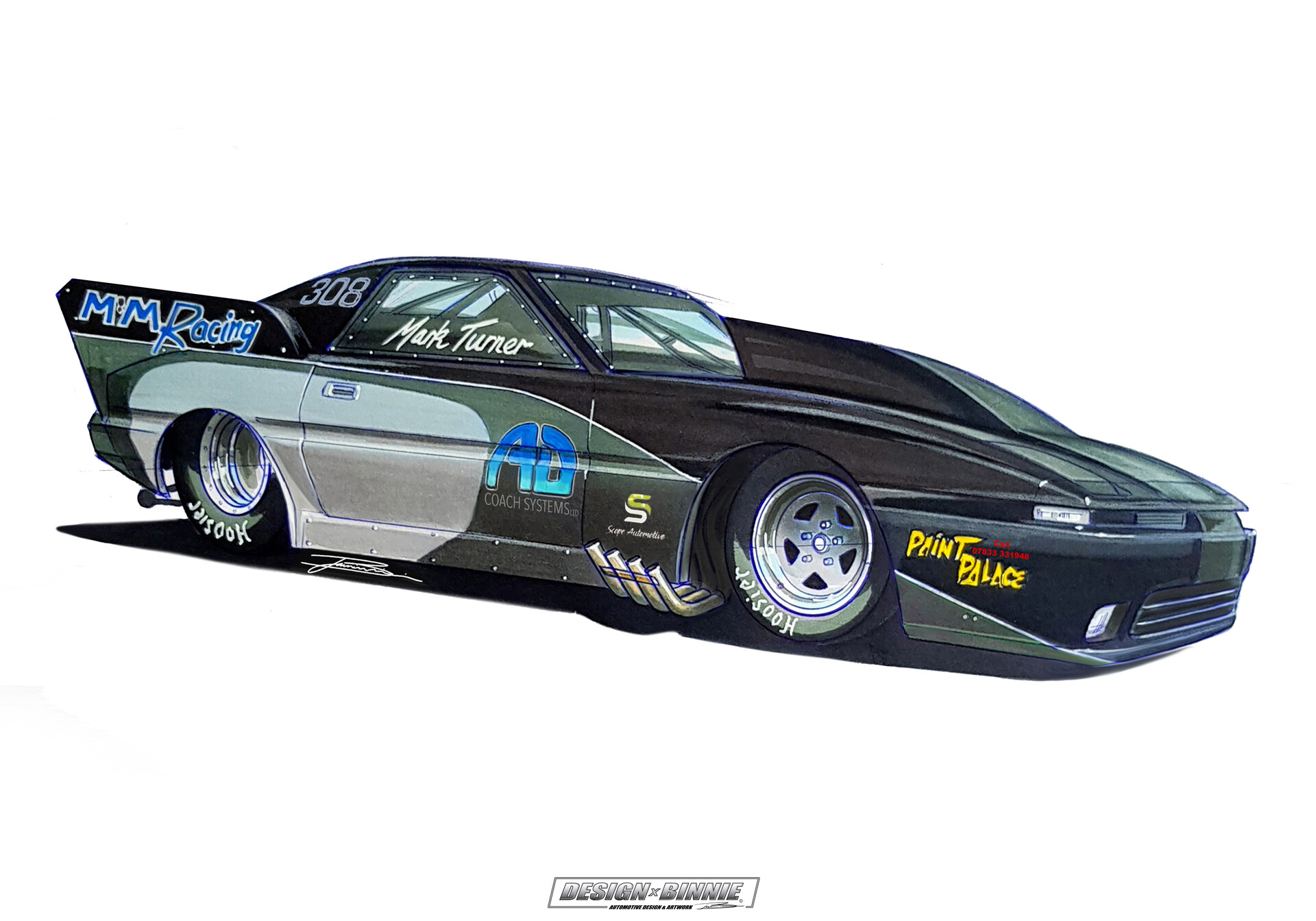 ArtStation - Mark Turner's Super Comp Supra - Hand drawn