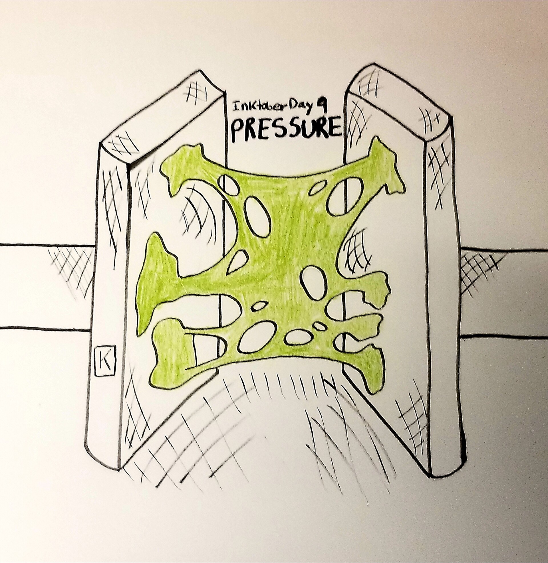 ArtStation - Inktober day 9 - Pressure