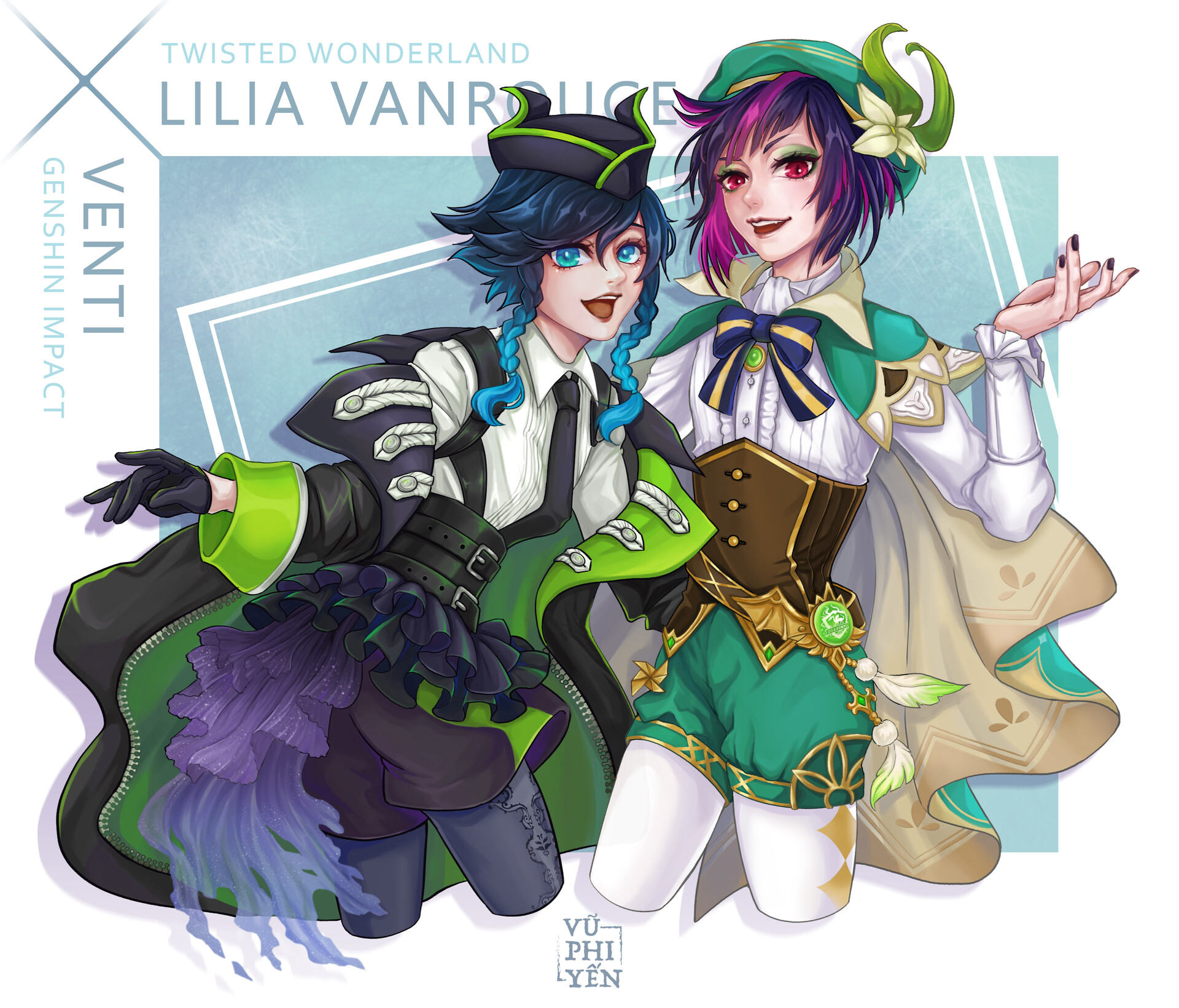 ArtStation - Crossover Lilia & Venti