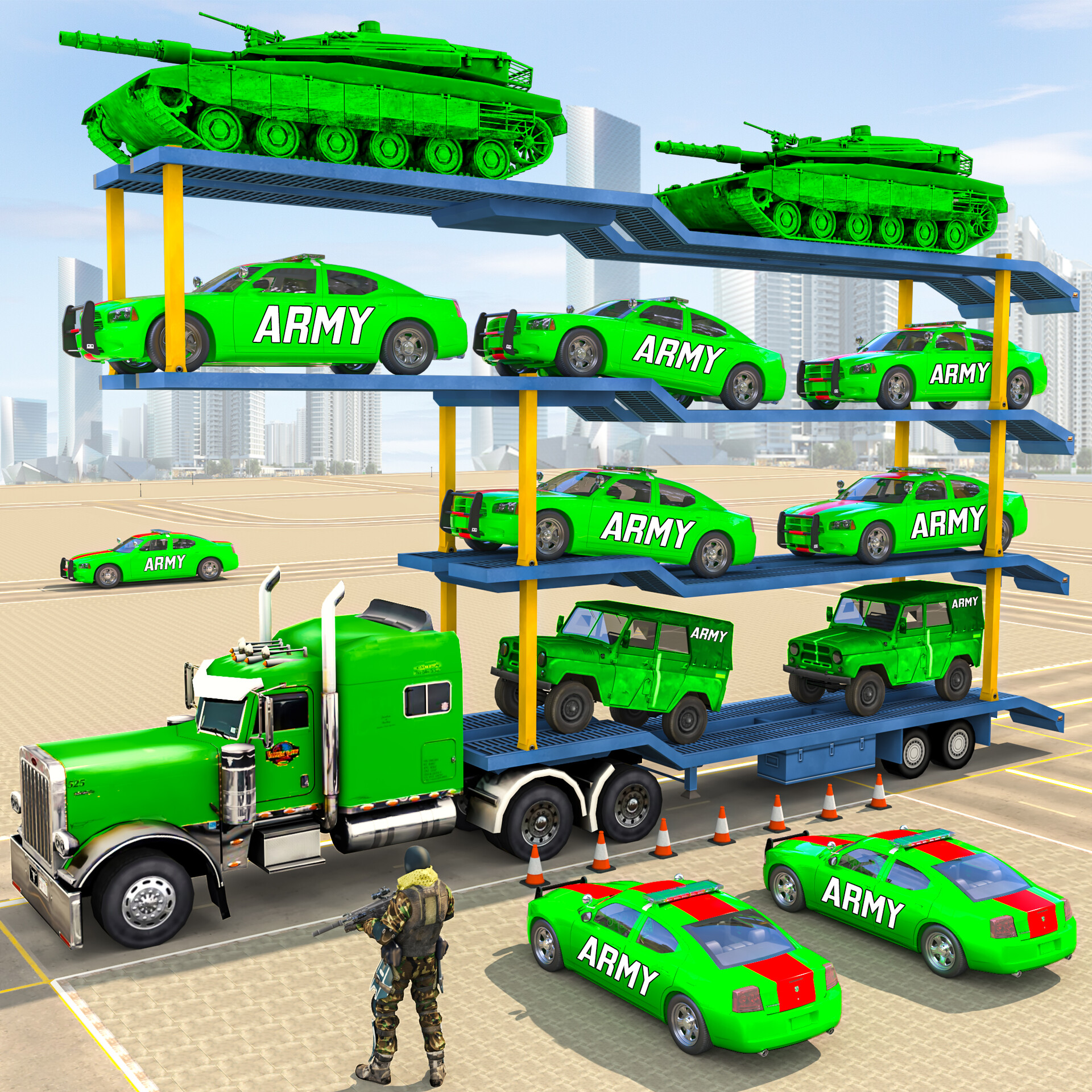 ArtStation - Army Vehicle Transporter Truck Simulator:Army Game