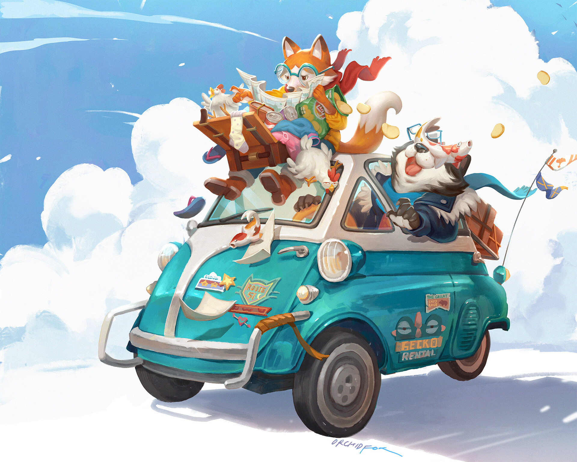 ArtStation - Husky Fox Isetta
