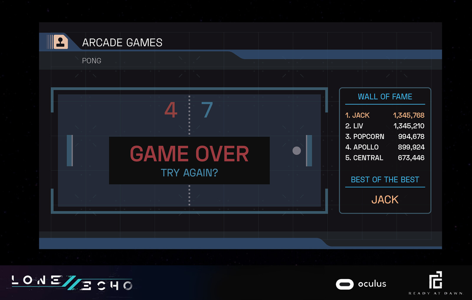 Dorottya 'Doro' Kollo - Lone Echo 2 / Arcade Game Ideas (Cut)