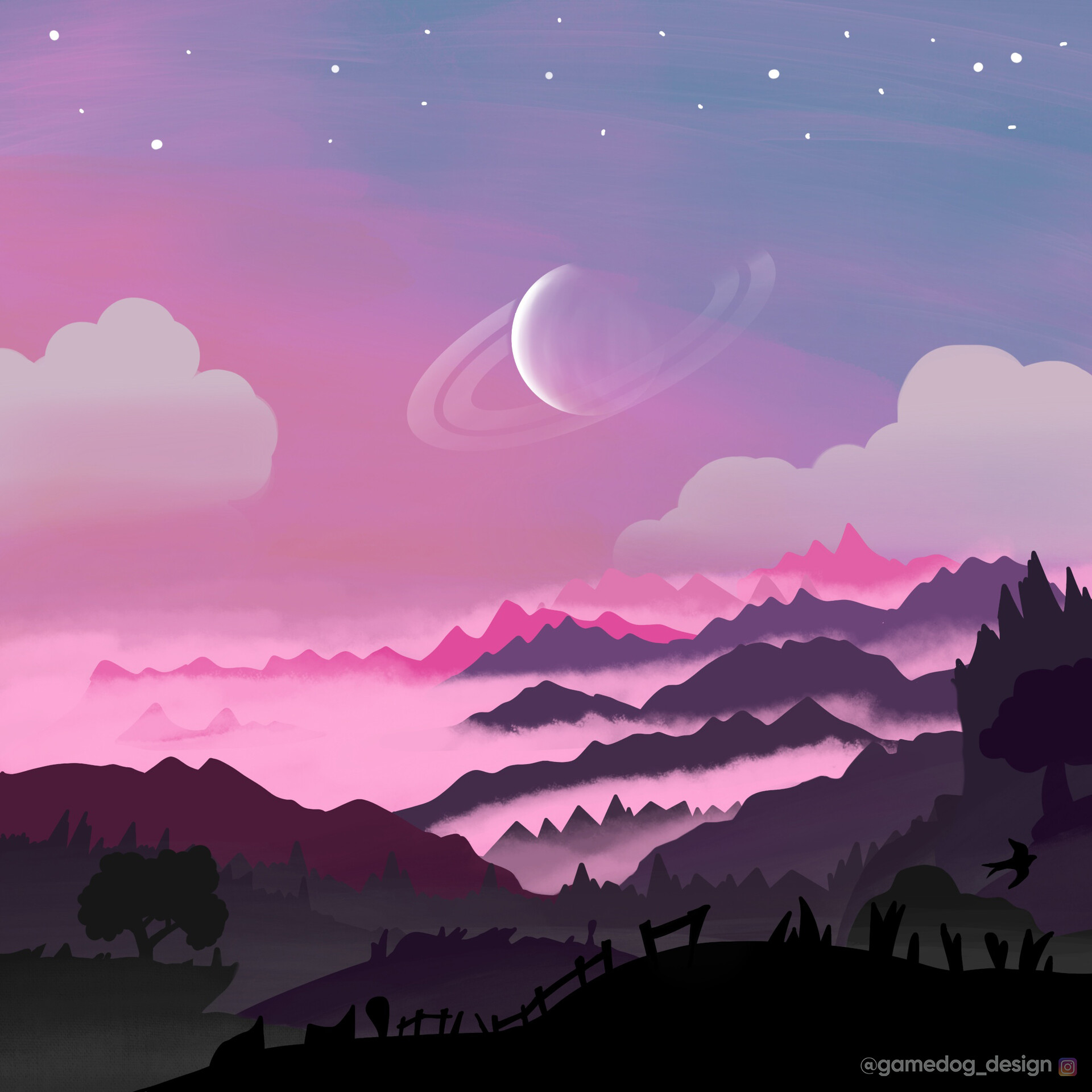 ArtStation - 2D Landscape - Procreate