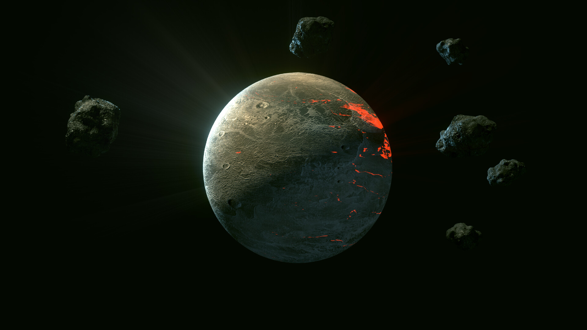 ArtStation - planet inside darkness