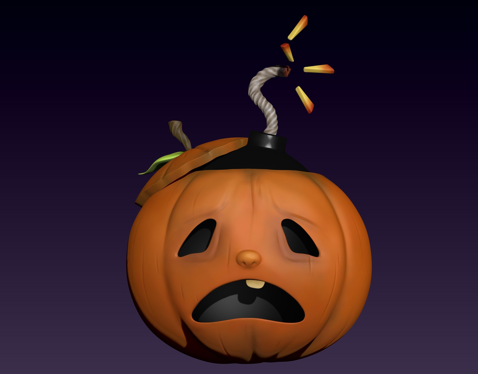 ArtStation - pumpkin Bomb