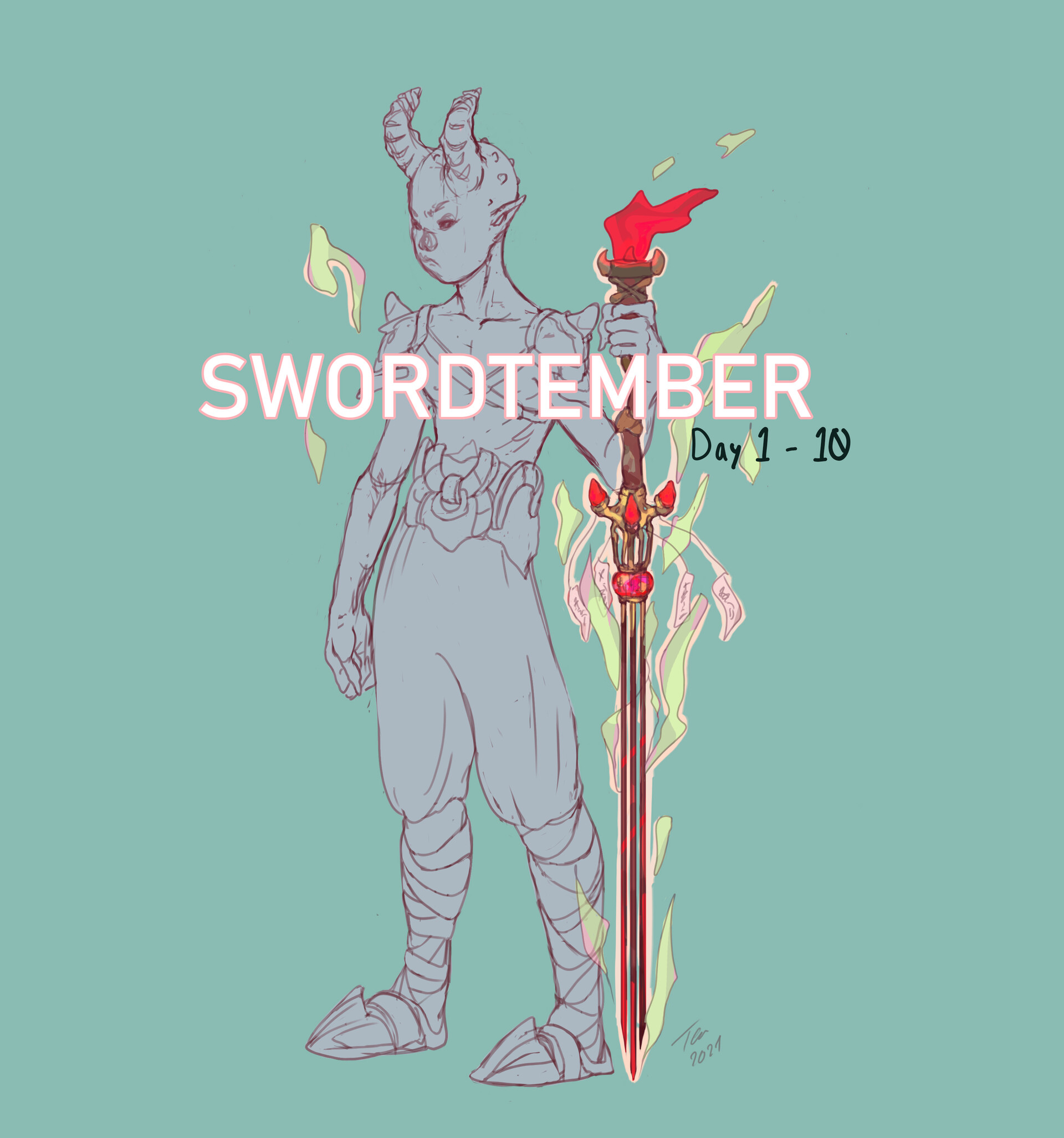 ArtStation - Swordtember Day 1- 10