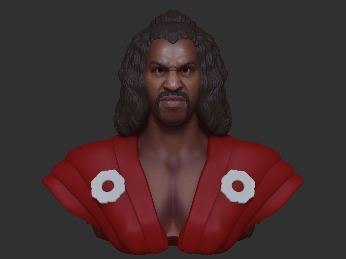 ArtStation - Sho'nuff 3d bust