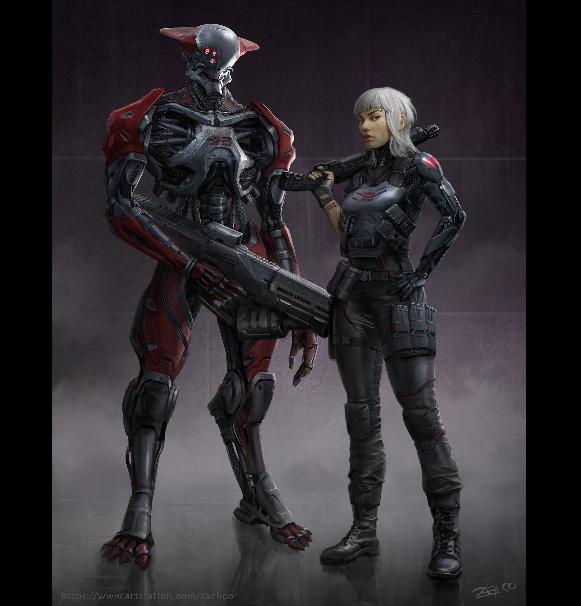 ArtStation - Badass couple