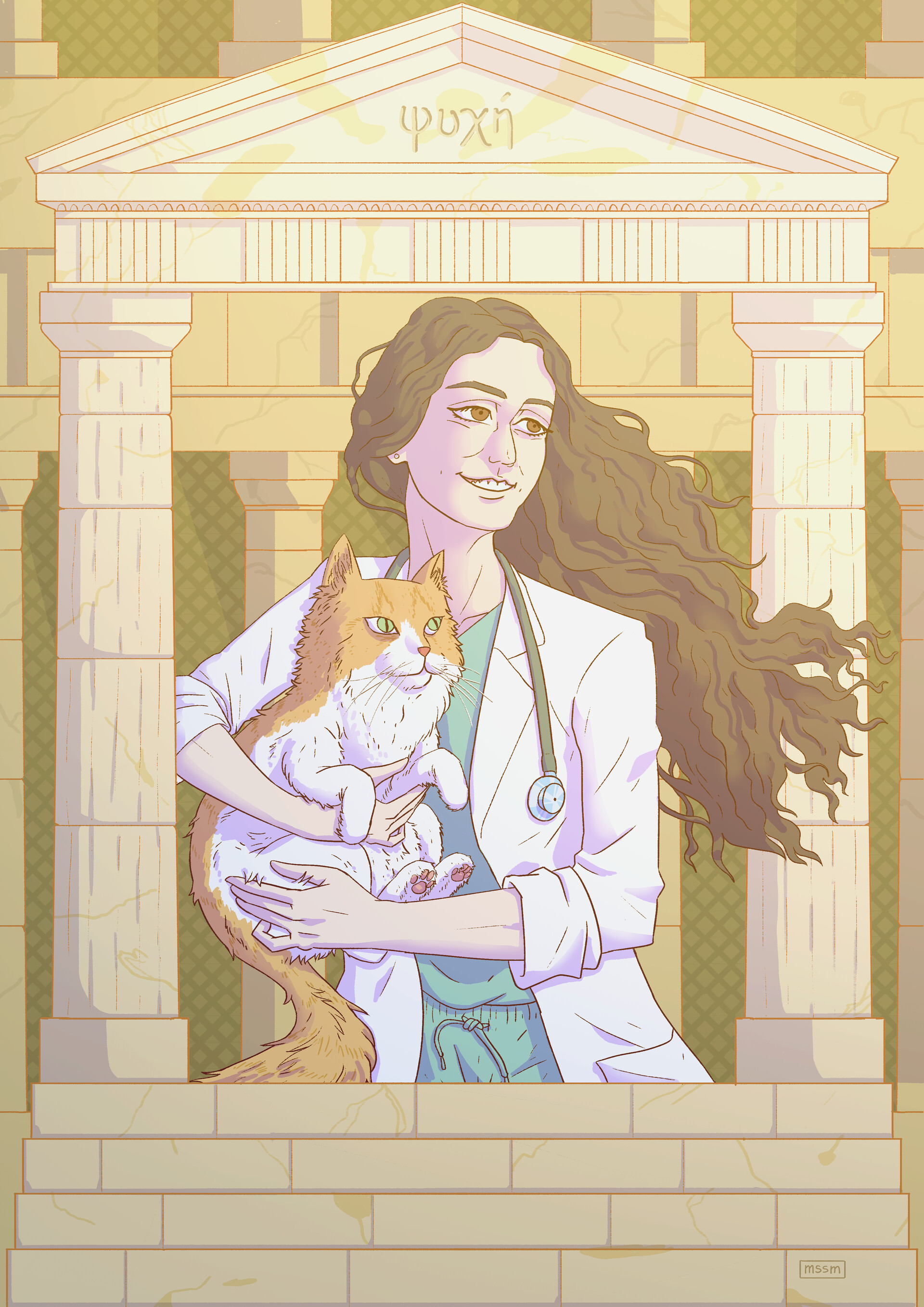 ArtStation - Greek cat