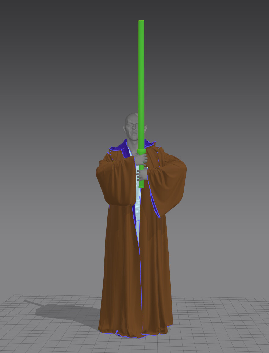 ArtStation - vampire jedi mater wip2